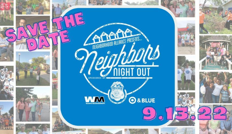 Neighbors Night Out 9/13 | Harvest Hills South Neighborhood Association