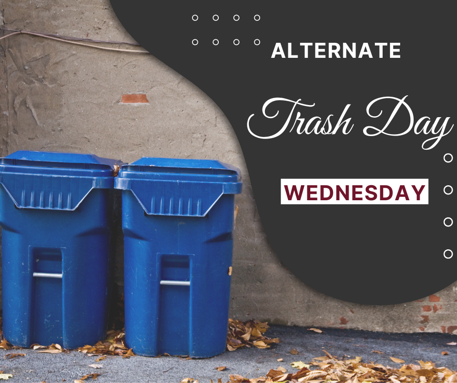 Trash Runs Wednesday | Harvest Hills South Neighborhood Association